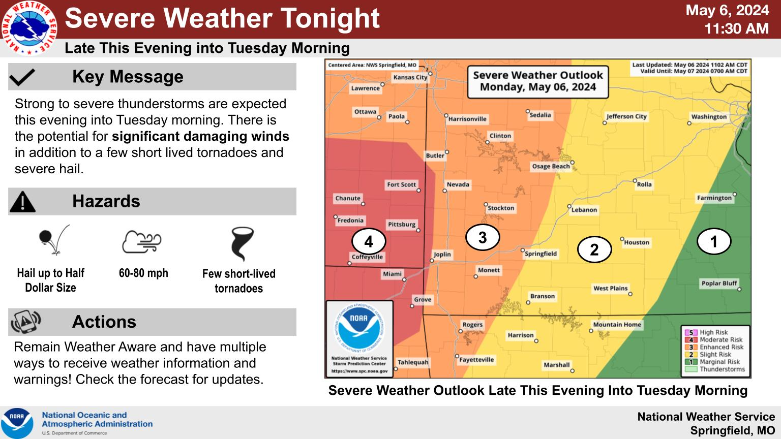 Severe Weather Expected To Hit The Lake Area Monday Night Into Tuesday ...