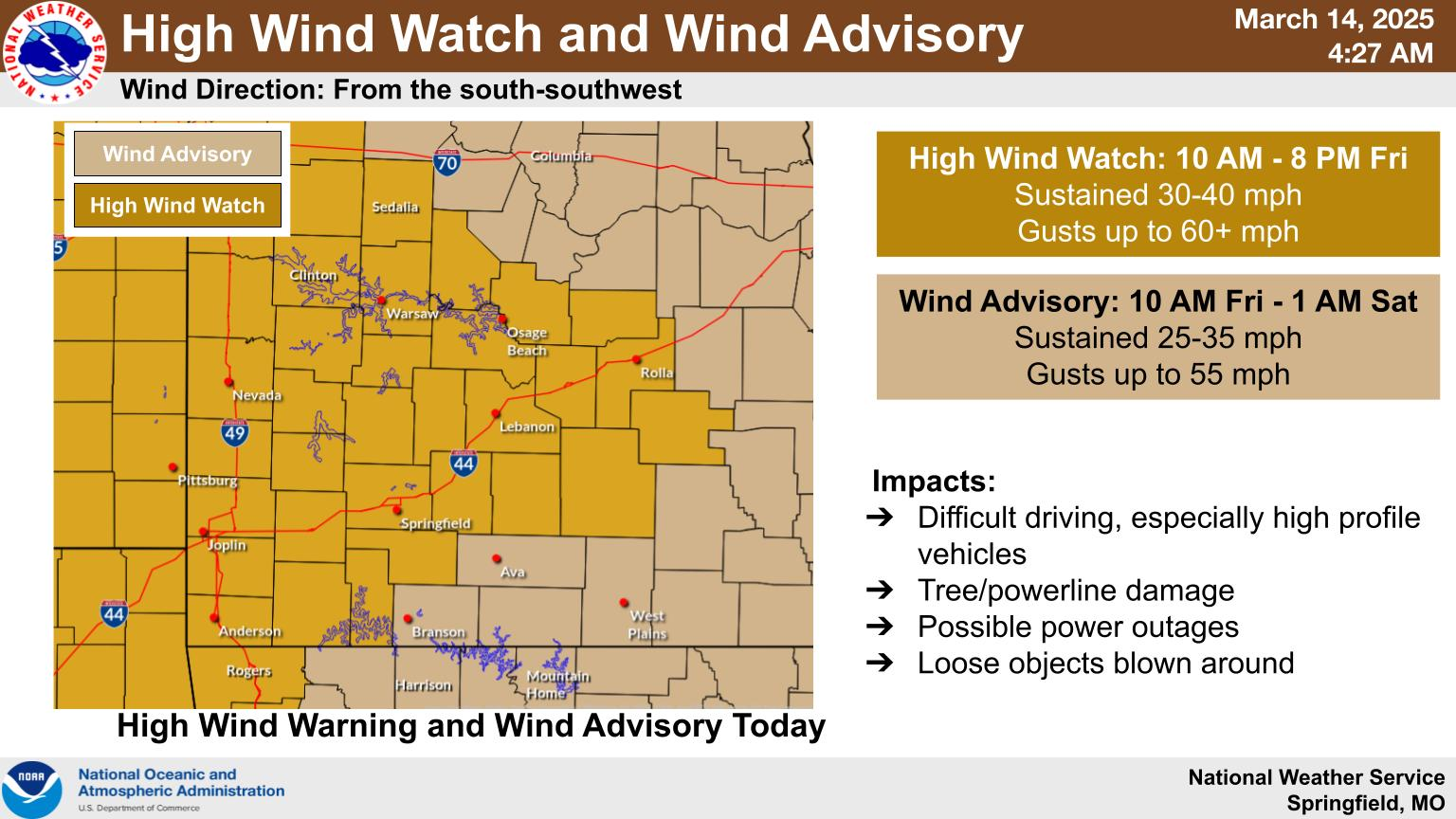Red Flag, High Wind Warnings In Affect Ahead Of Severe Weather Outbreak ...